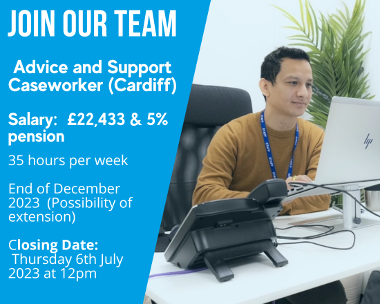 Advice and Support Caseworker (Cardiff) - Welsh Refugee Council